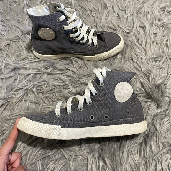 Converse | Shoes | Grey Gray High Top Converse | Poshmark